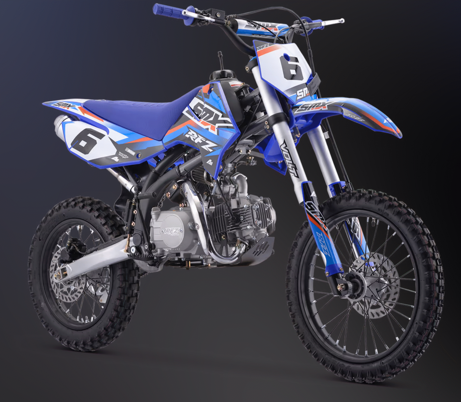SmallMX Dirt bike smx RFZ Enduro 125CC Thermique – Bleu - VIBART Bois ...