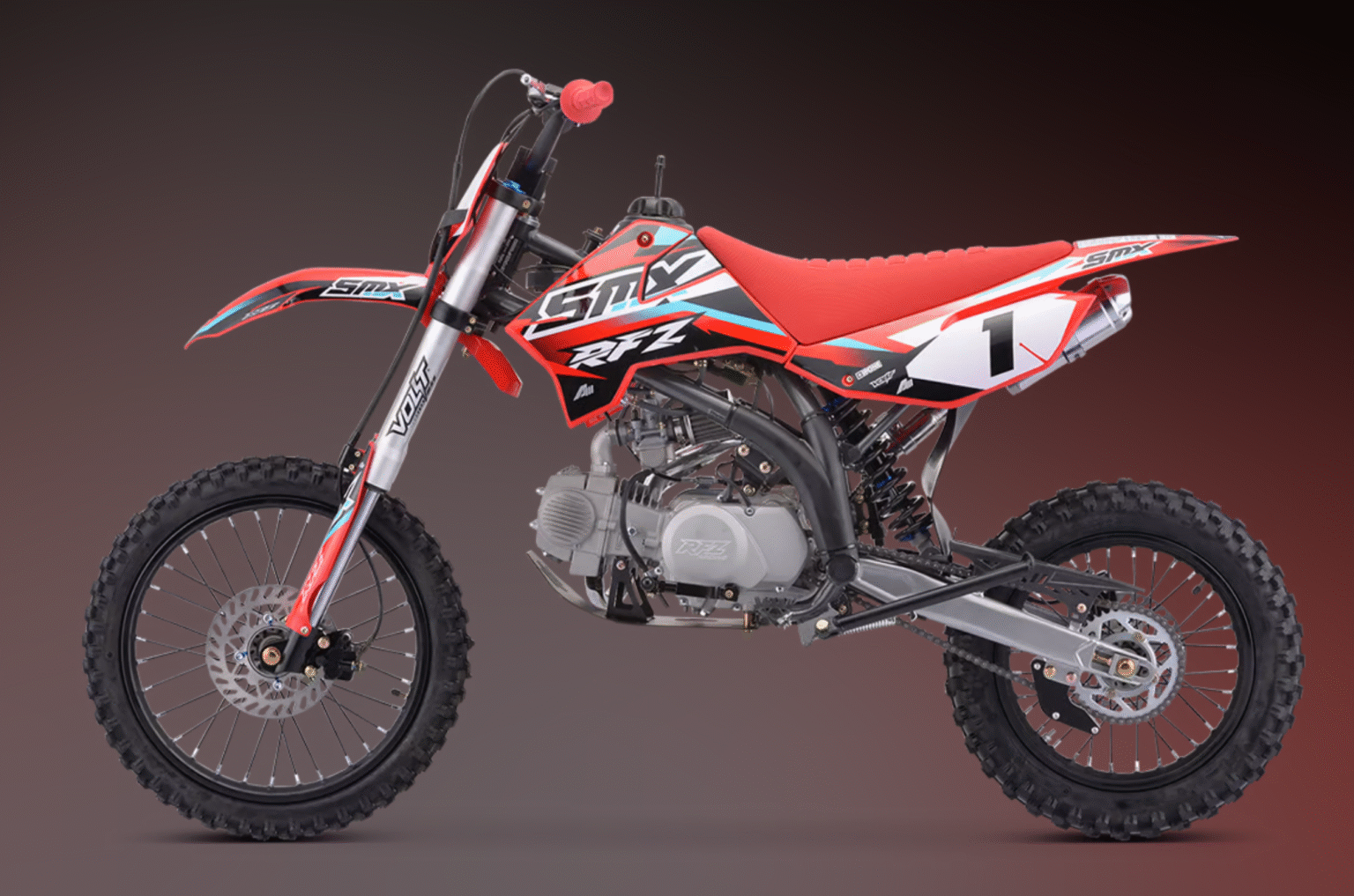 SmallMX RFZ Enduro 150CC – Dirt Bike SMX – Rouge - VIBART Bois de Chauffage