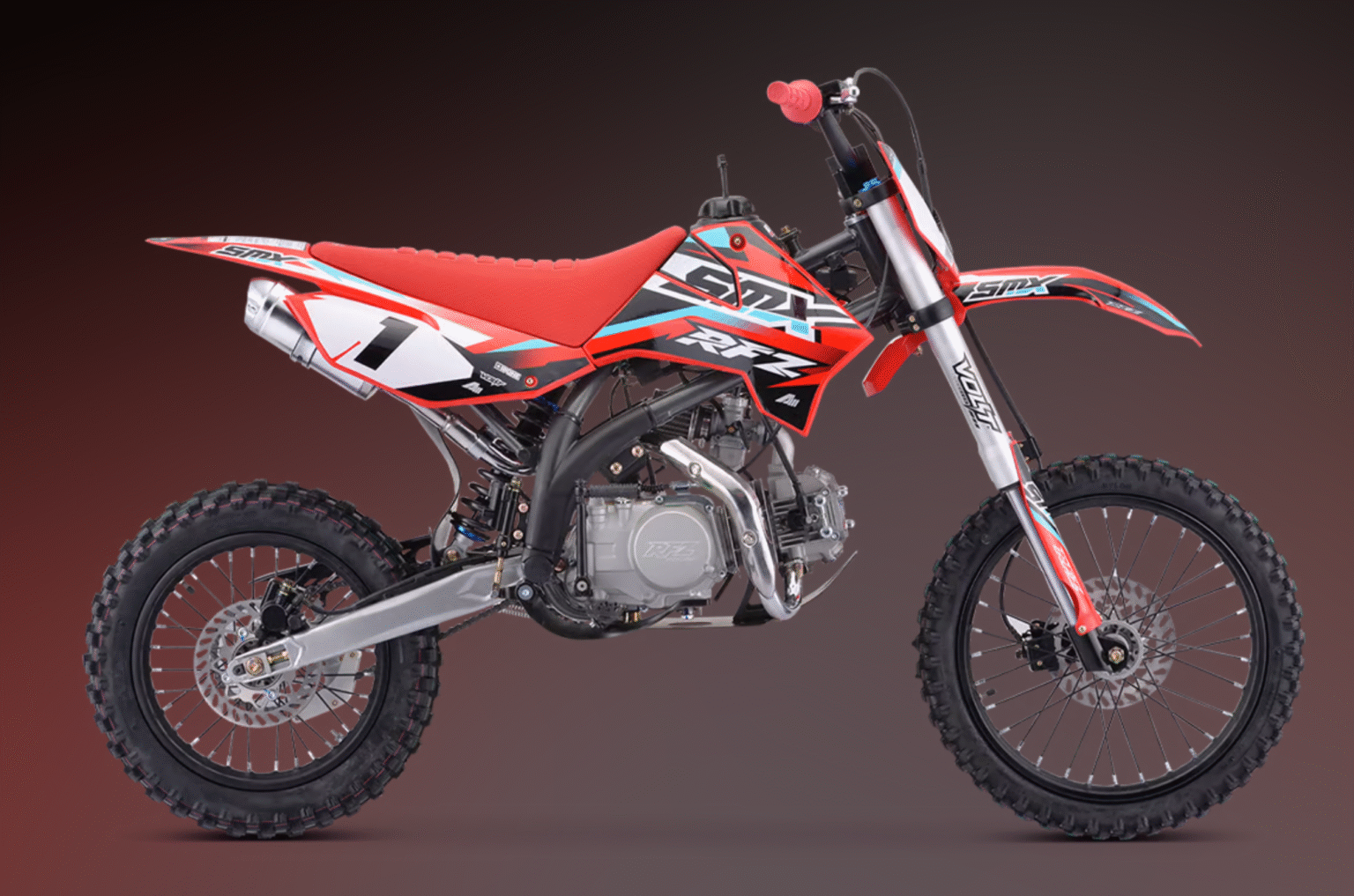 SmallMX RFZ Enduro 150CC – Dirt Bike SMX – Rouge - VIBART Bois de Chauffage